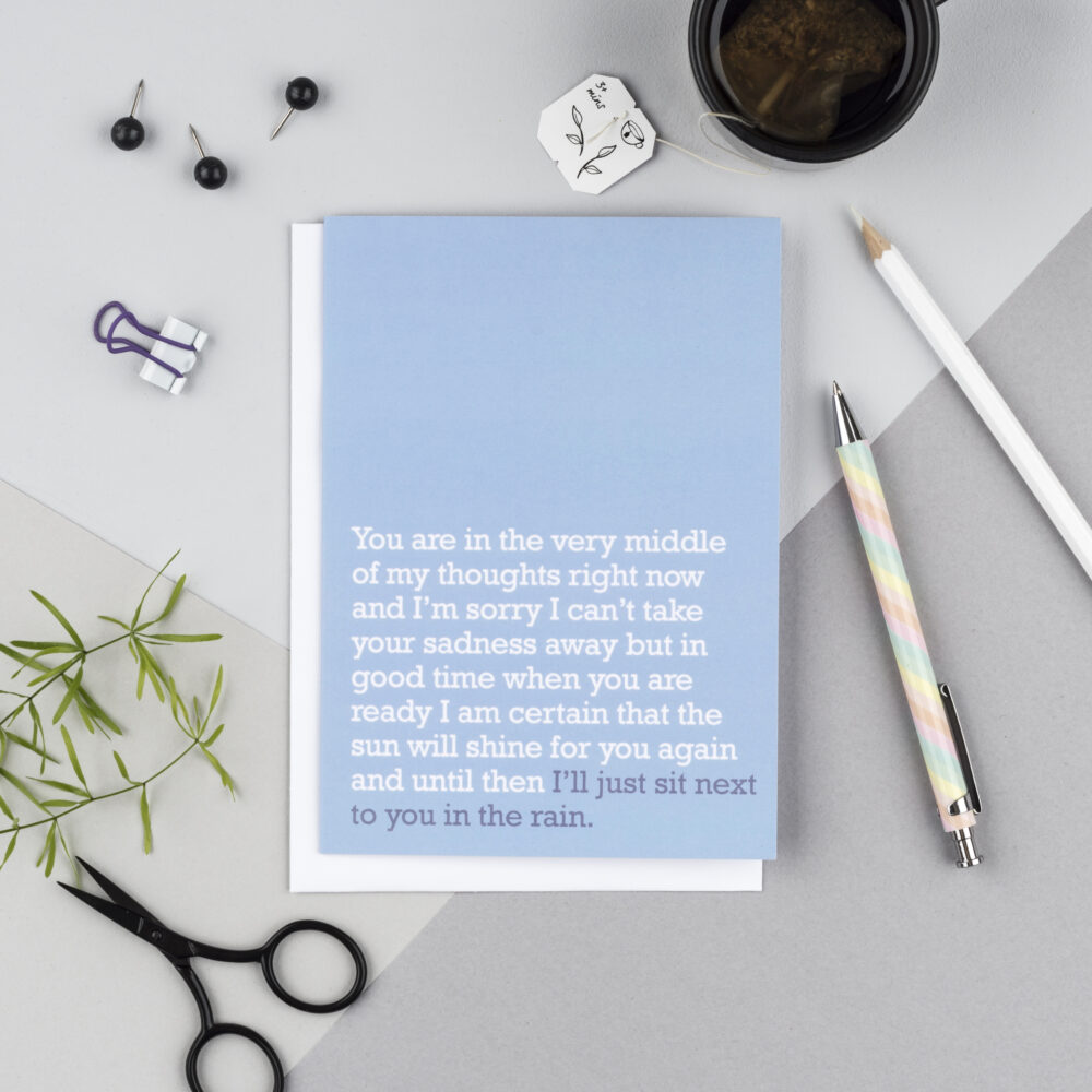 Sympathy Card For Loss | The Right Lines | Beautifully Worded Cards